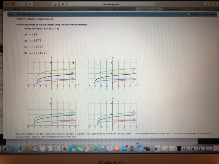 Solved Graph the functions on the same screen using the | Chegg.com