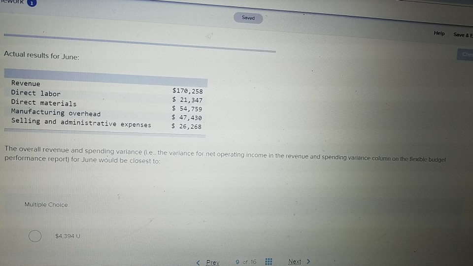 Solved ework Saved Help Save & Exit Check TB MC Qu. 9-238 | Chegg.com