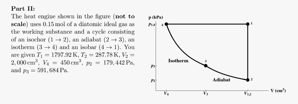 Solved The heat engine shown in the figure (not to scale) | Chegg.com