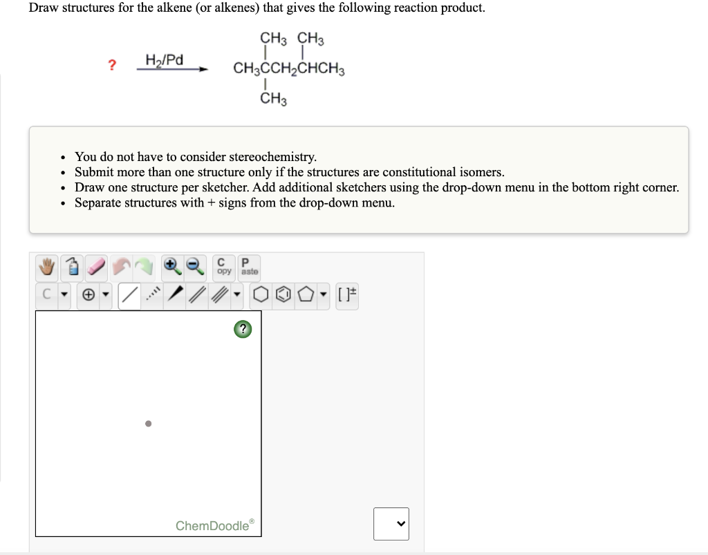 Solved Draw structures for the alkene (or alkenes) that | Chegg.com