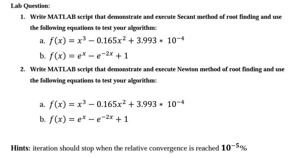 Solved Lab Question 1 Write Matlab Script That Demonstrate 