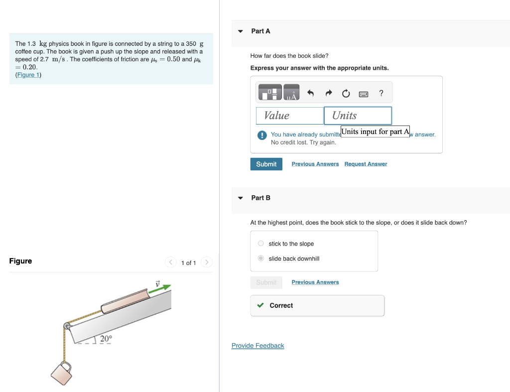 Solved The 1.3 kg physics book in figure is connected by a | Chegg.com