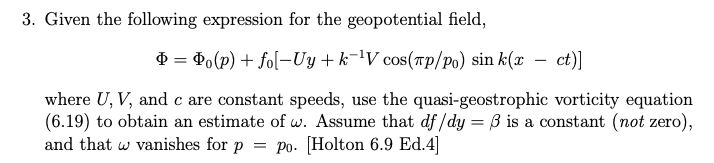 Solved 3. Given the following expression for the | Chegg.com