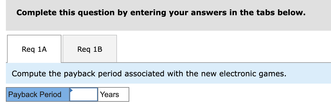 Solved Exercise 12-8 (Algo) Payback Period and Simple Rate | Chegg.com