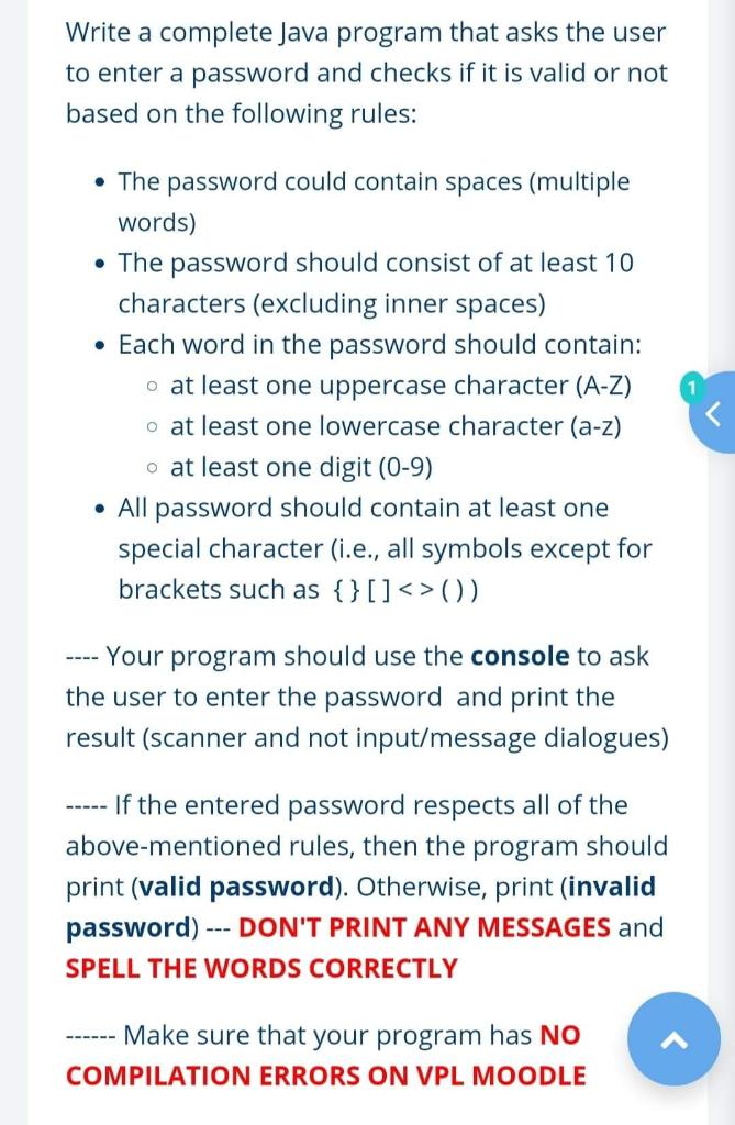 Solved Write a complete Java program that asks the user to | Chegg.com