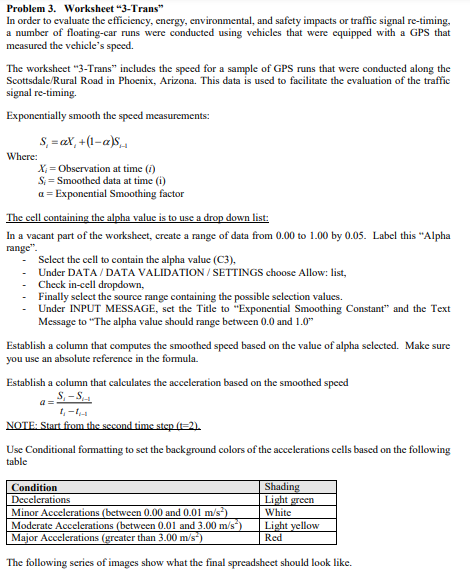 Solved Excel Functionality Review and Linear Systems of | Chegg.com