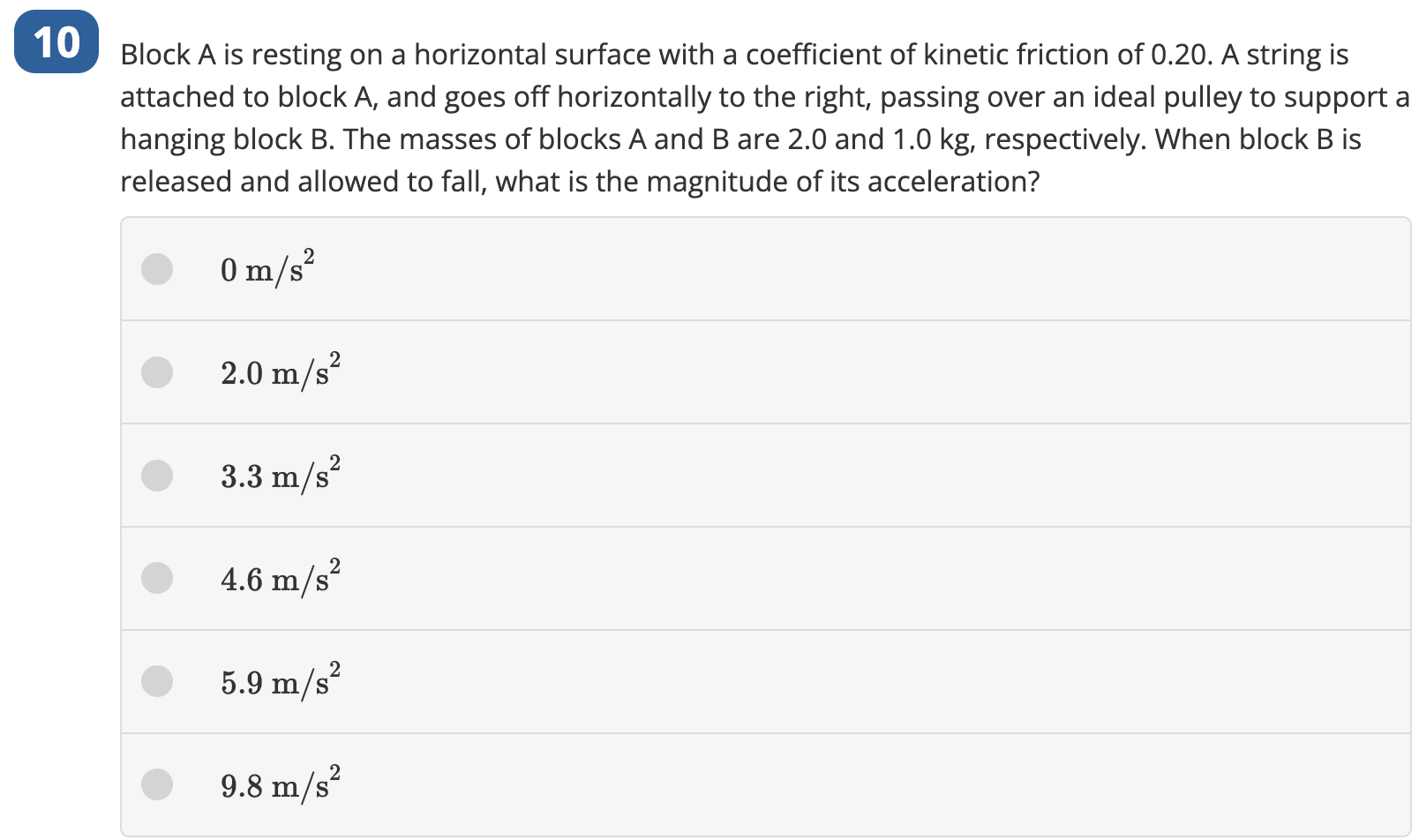 Solved Block A is resting on a horizontal surface with a | Chegg.com