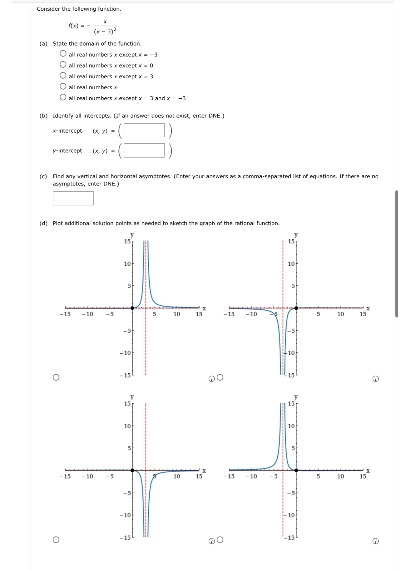 Solved Consider The Following Function F X − X−3 2x A