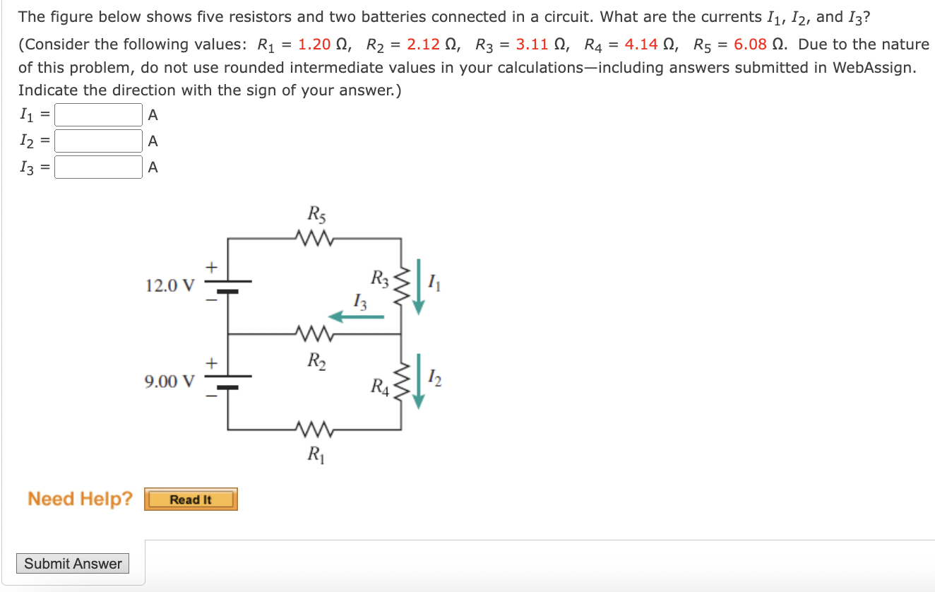 Solved The figure below shows five resistors and two | Chegg.com