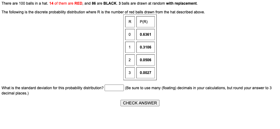 Solved There are 100 balls in a hat. 14 of them are RED, and | Chegg.com