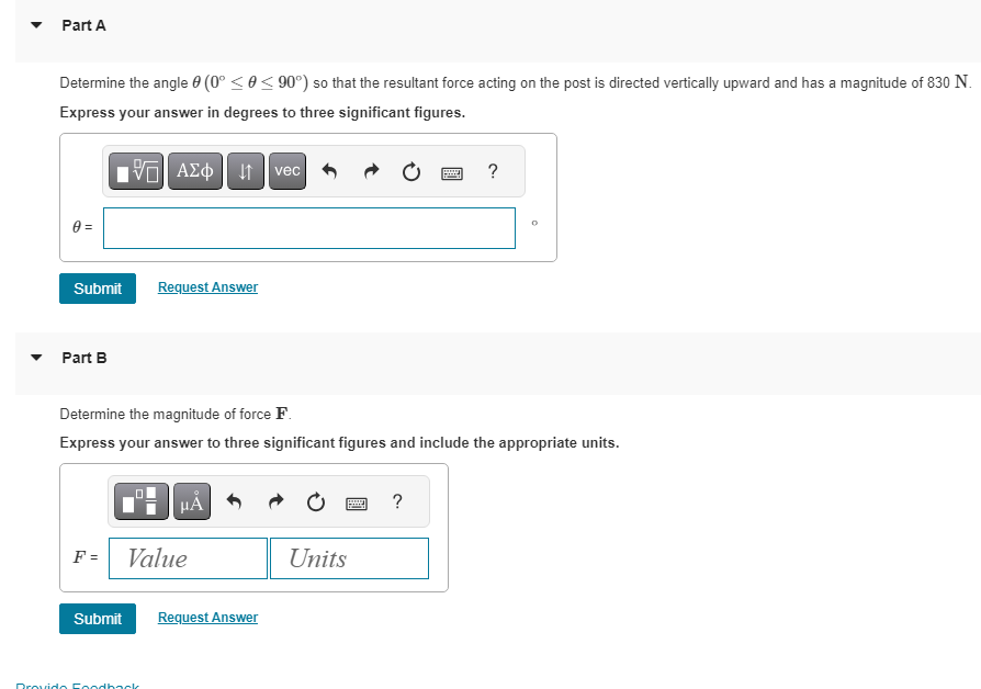 [Solved]: Figure 1 of 1 Determine the angle (090) so that