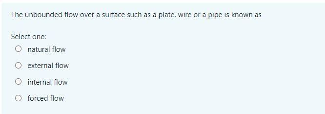 Solved The unbounded flow over a surface such as a plate, | Chegg.com