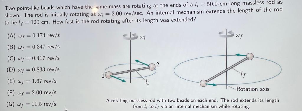 Solved Two point-like beads which have the same mass are | Chegg.com