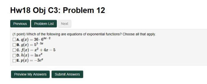 Solved Hw18 Obj C3 Problem 12 Previous Problem List Next 1 