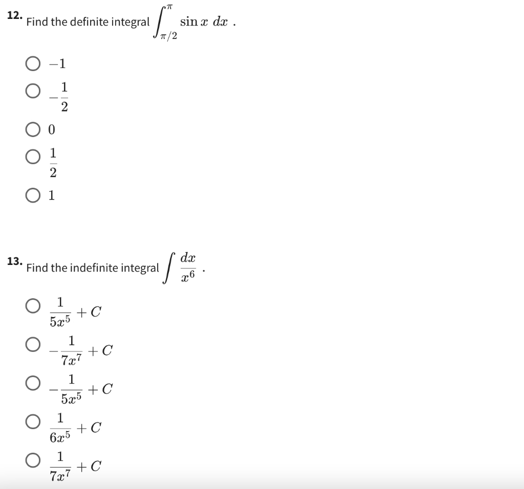 Solved 10. Find the indefinite integral / 6x² + 2x – 1) dx . | Chegg.com
