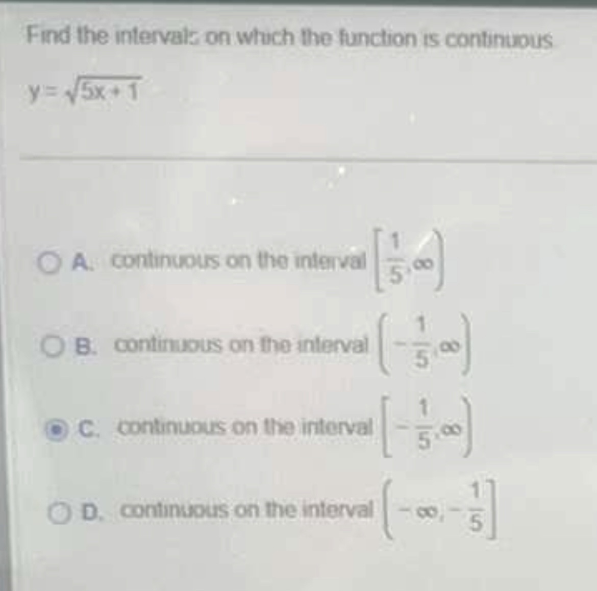 Solved Find the intervals on which the function is | Chegg.com