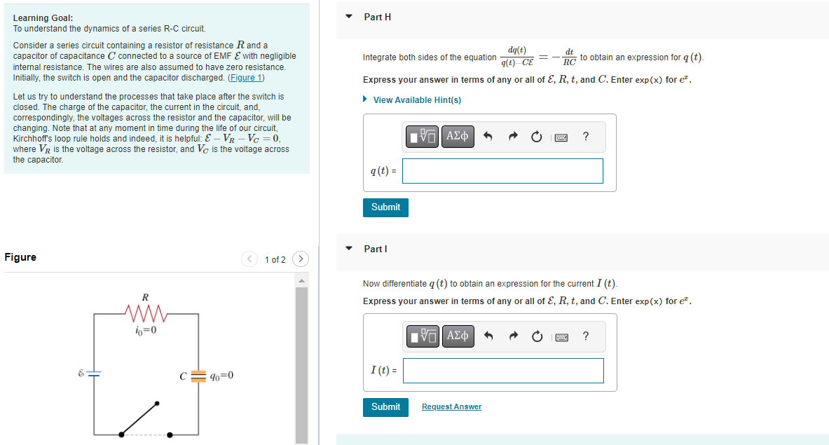 Learning Goal: Part H To understand the dynamics of a | Chegg.com