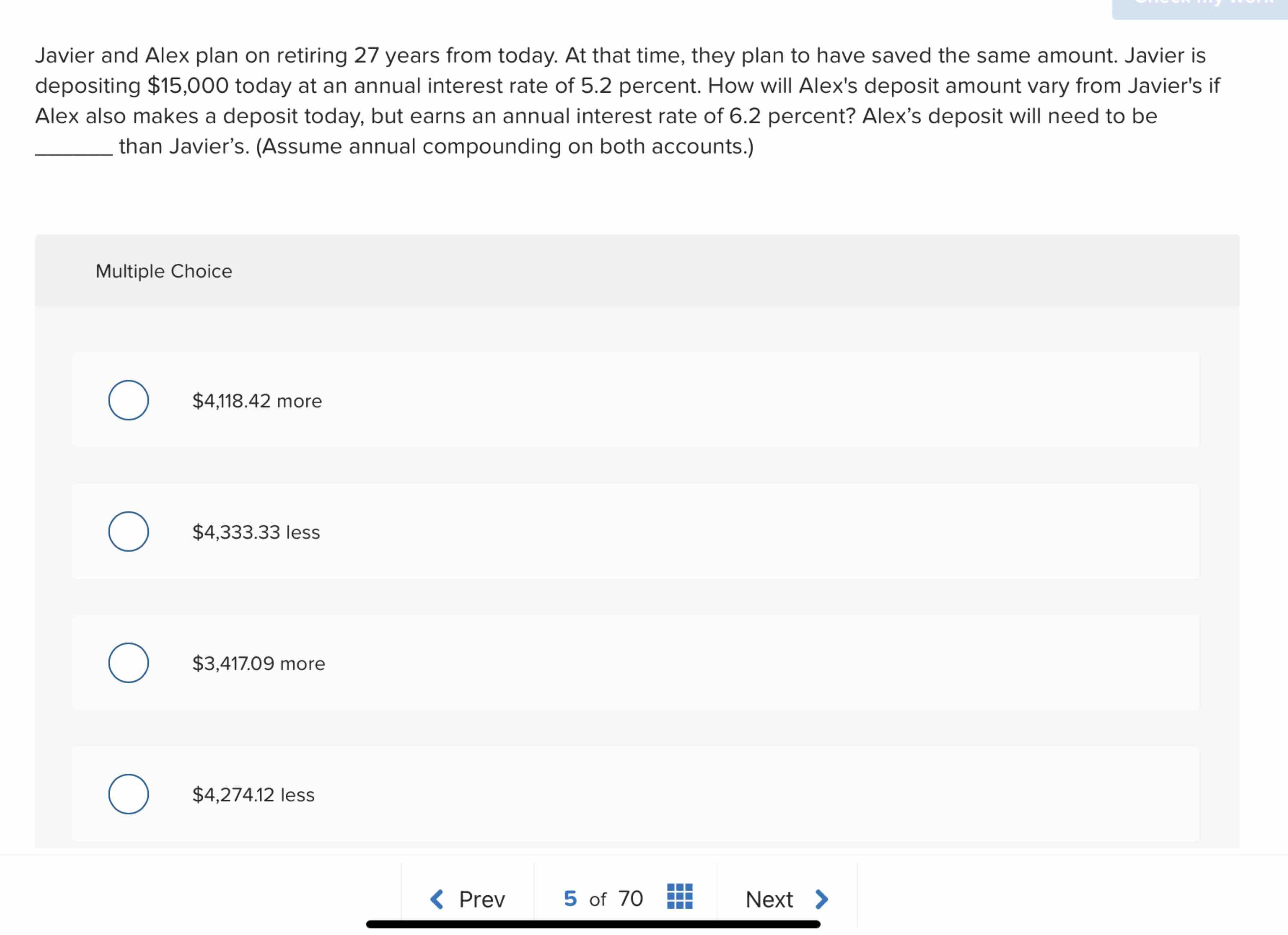 Solved Javier and Alex plan on retiring 27 ﻿years from | Chegg.com