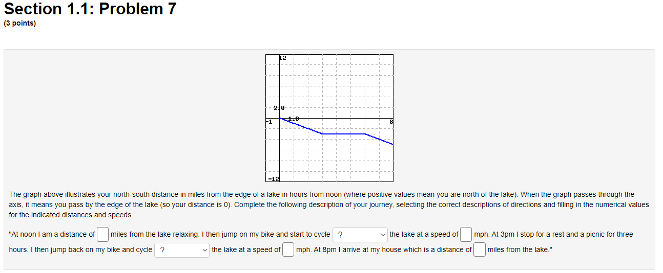 Solved Section 1.1: Problem 7 (3 points) for the indicated | Chegg.com