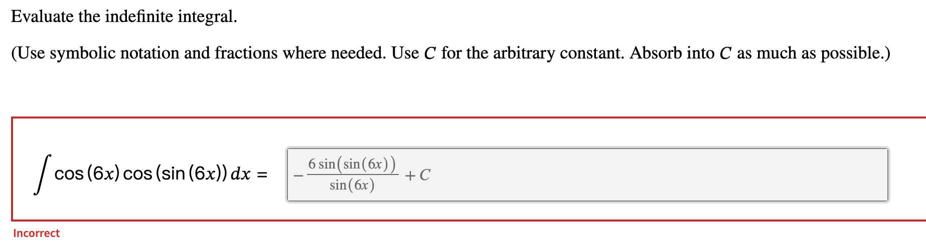 Solved Evaluate the indefinite integral.(Use symbolic | Chegg.com