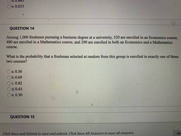 Solved QUESTION 11 An experiment consists of selecting a | Chegg.com