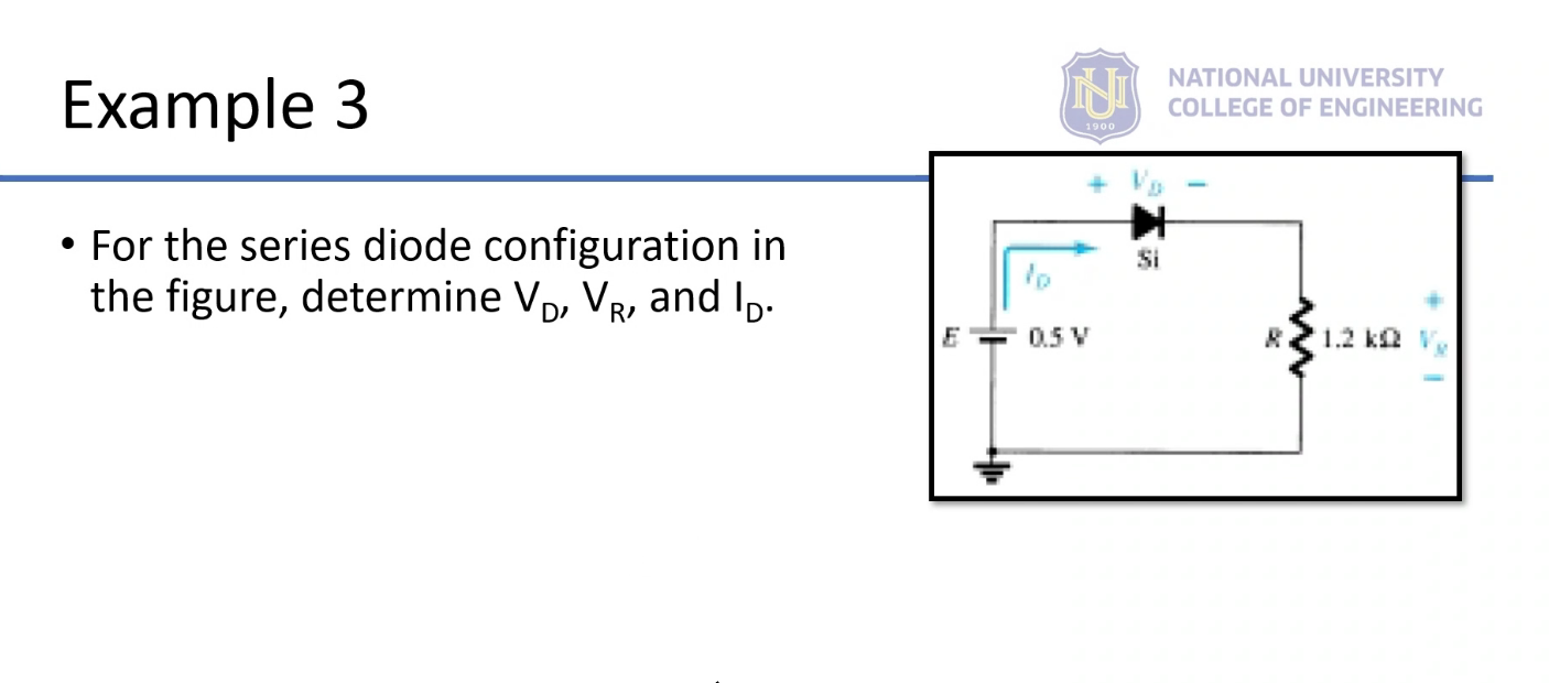 Solved - For the series diode configuration in the figure, | Chegg.com