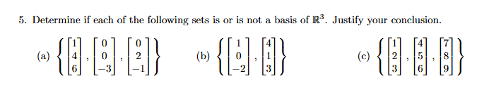 Solved Determine if ﻿each of ﻿the following sets is or is | Chegg.com
