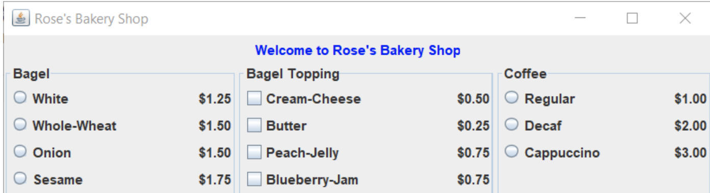 Create 1 new Java class containing 3 separate | Chegg.com