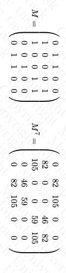 Solved A matrix M and its 7th power are given below: Let G | Chegg.com