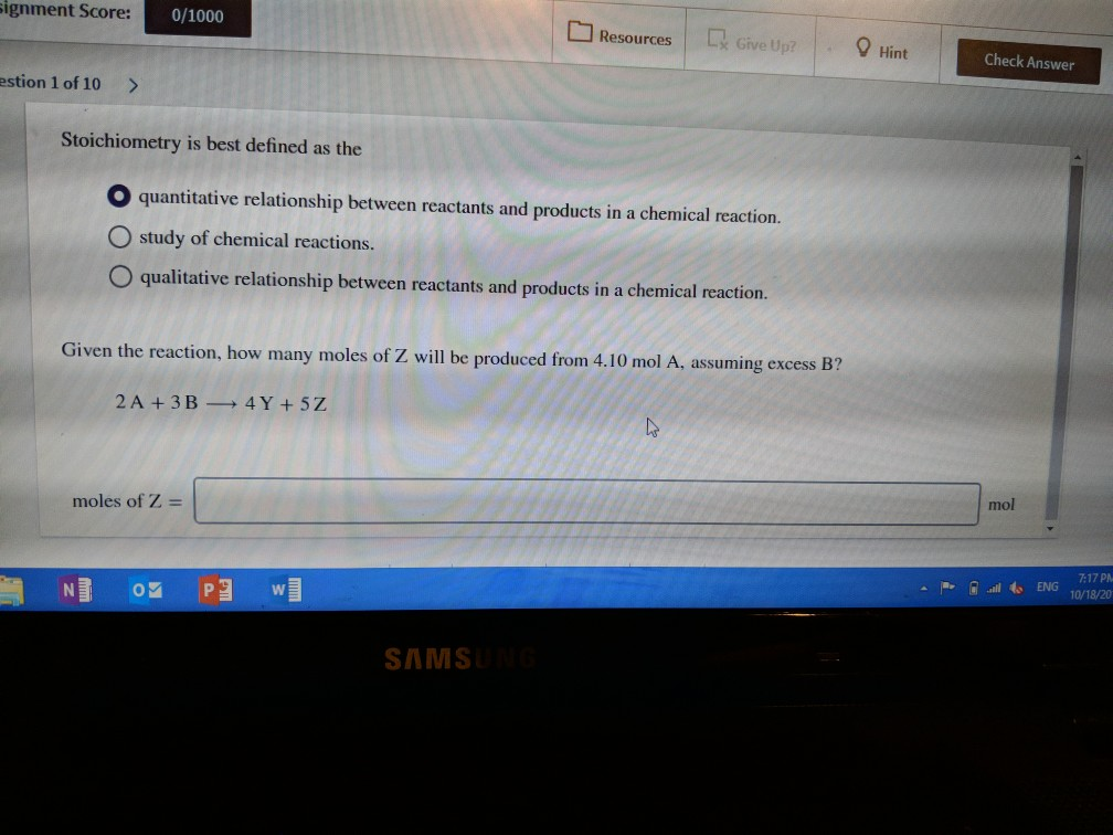 Solved ignment Score: 0/1000 Resources I [x Give Up? Hint | Chegg.com