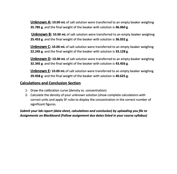 Solved Experiment #3 DENSITY, ACCURACY, PRECISION AND | Chegg.com