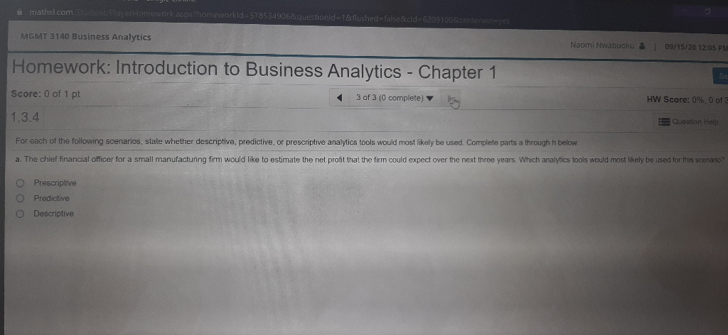 Solved mathxl.com Student Player Homework | Chegg.com