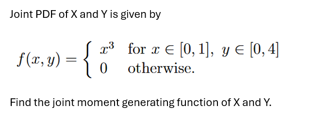 Joint PDF of x ﻿and Y is ﻿given | Chegg.com