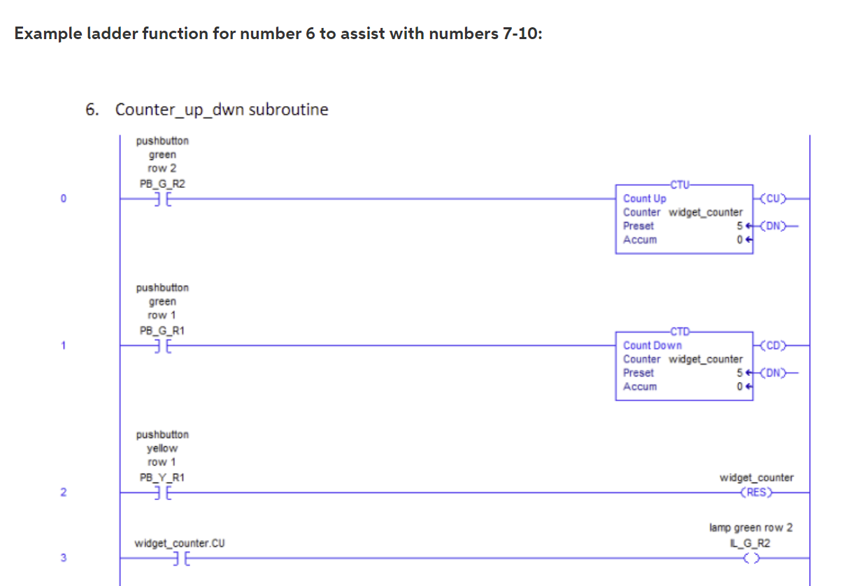 6. Counter counts up when up button pushed, counts | Chegg.com