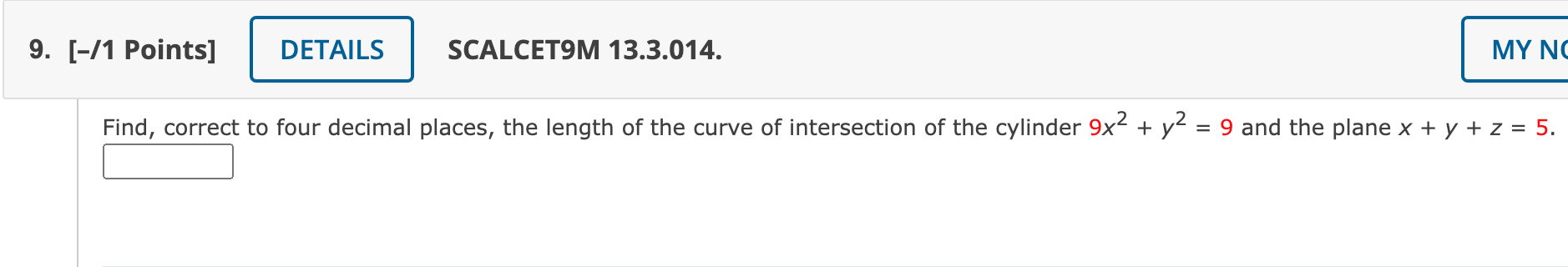 Solved -/1 Points] SCALCET9M 13.3.014. Find, correct to four | Chegg.com
