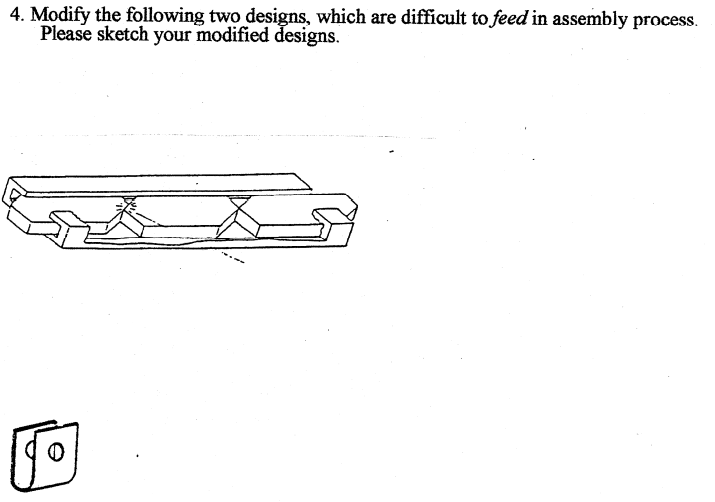 Solved 4. Modify the following two designs, which are | Chegg.com