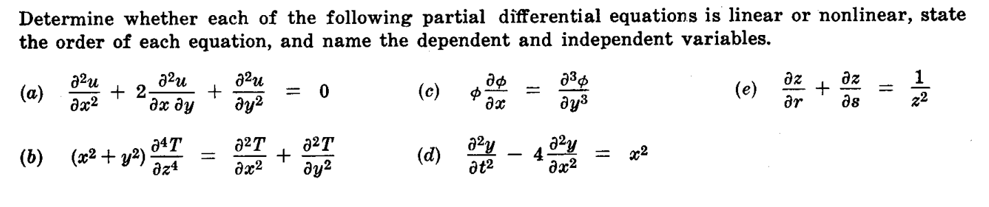 Solved Determine whether each of the following partial | Chegg.com