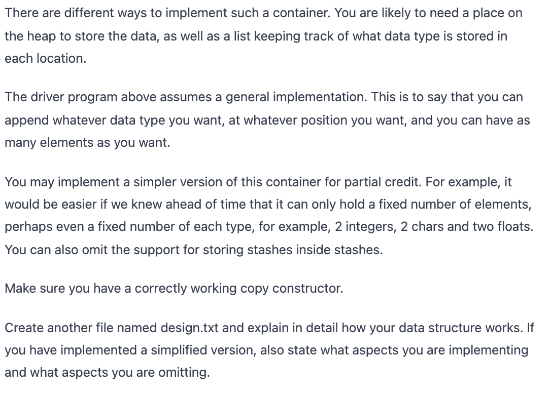 Solved This is an open ended lab. You task is to implement | Chegg.com