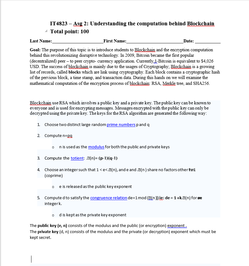 IT4823- Asg 2: Understanding the computation behind | Chegg.com