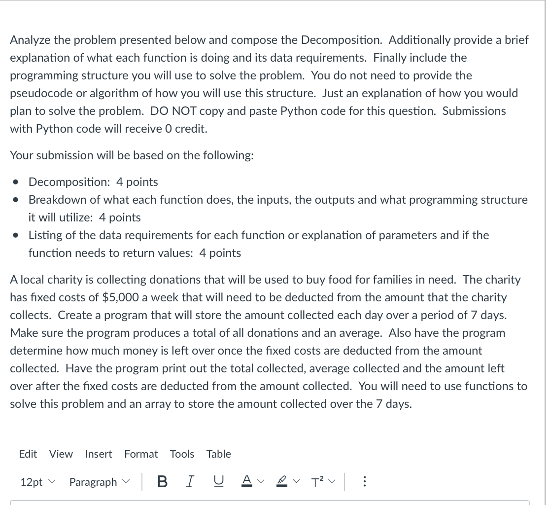 Solved Decomposition Question Read the problem carefully and | Chegg.com