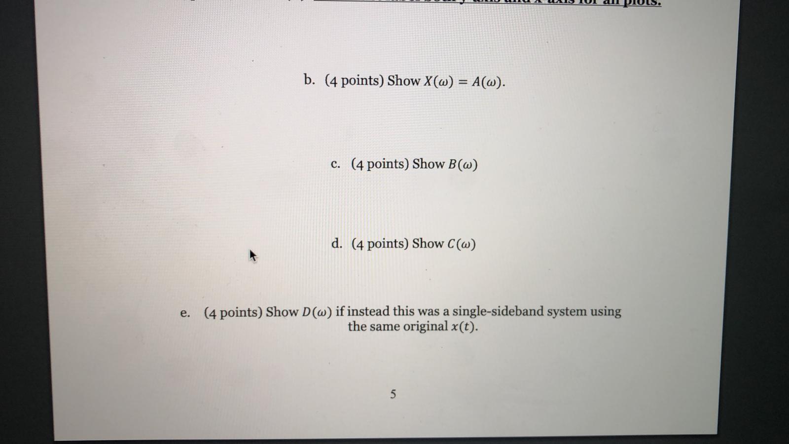Solved 4. (20 points) Amplitude modulated communications | Chegg.com