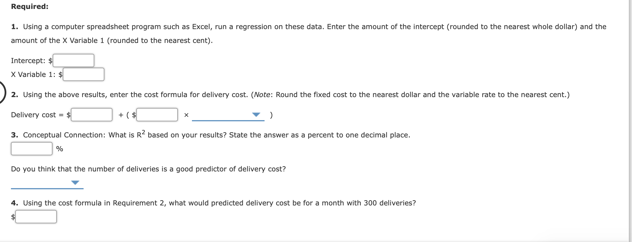 Solved (Appendix 3A) Method of Least Squares Using Computer | Chegg.com