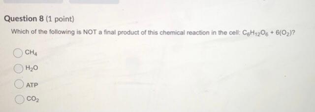 Solved Question 8 (1 point) Which of the following is NOT a | Chegg.com