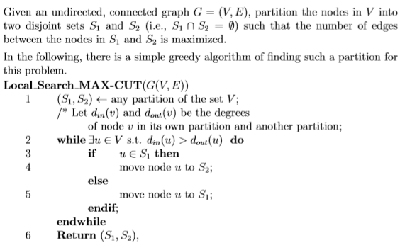 Given an undirected, connected graph G (V, E), | Chegg.com
