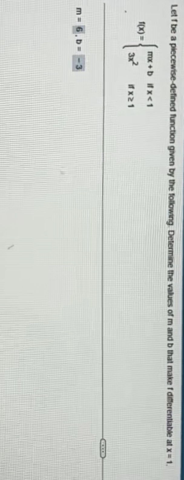 Solved Let f be ﻿a piecewise-defined function given by ﻿the | Chegg.com
