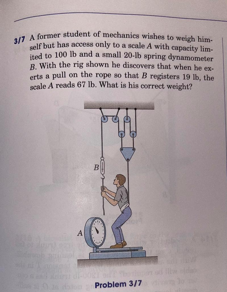 Solved a)Consider the rope attached to the top of the scale. | Chegg.com
