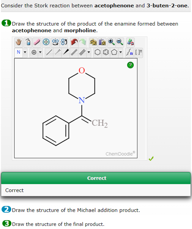 Solved The Stork reaction is a condensation reaction between | Chegg.com