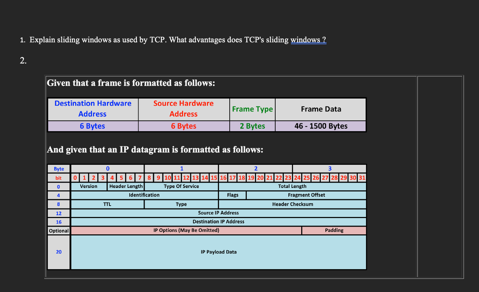 Solved 1. Explain sliding windows as used by TCP. What | Chegg.com Solved 1. Explain sliding windows as used by TCP. What | Chegg.com