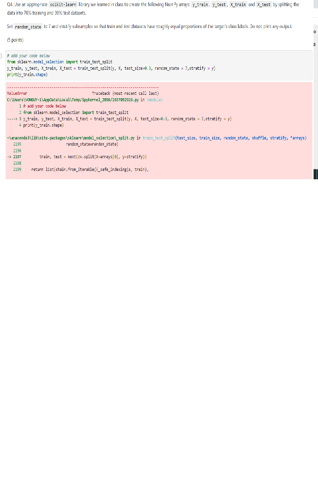 Solved Q4. Use an appropriate scikit-learn library we | Chegg.com