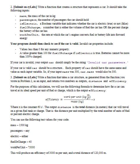 Solved 2 Submit On Zylabs Write A Fiunction That Creates 8510
